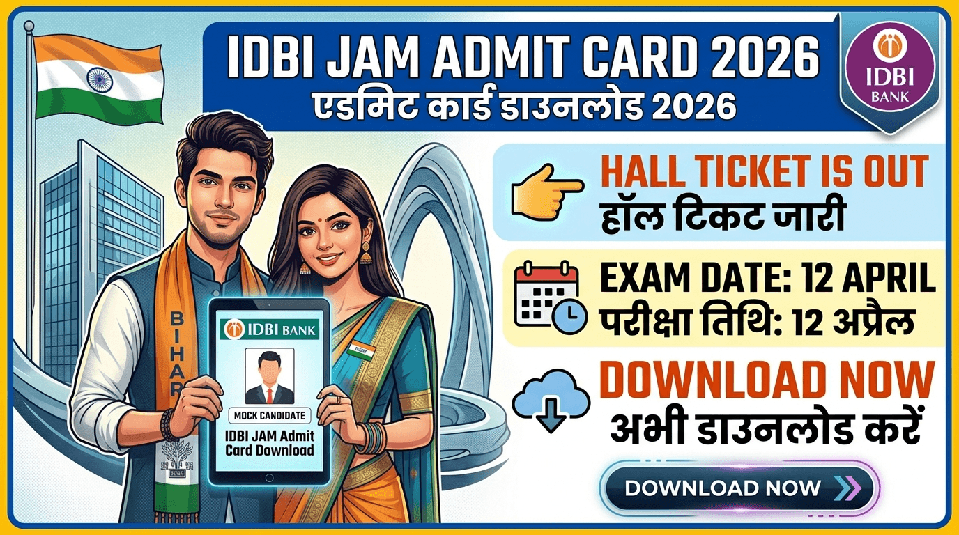 IDBI Bank JAM 2026 Admit Card Released - ROJGAR WITH AJAY ROJH